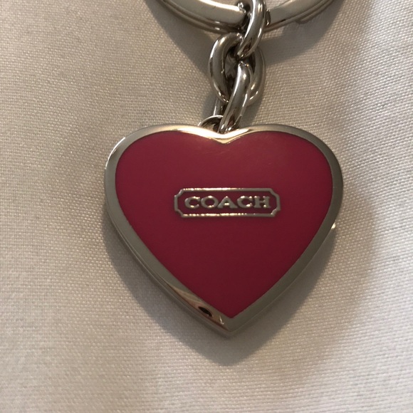 Coach | Accessories | Coach Signature Heart Photo Locket Key Chain ...